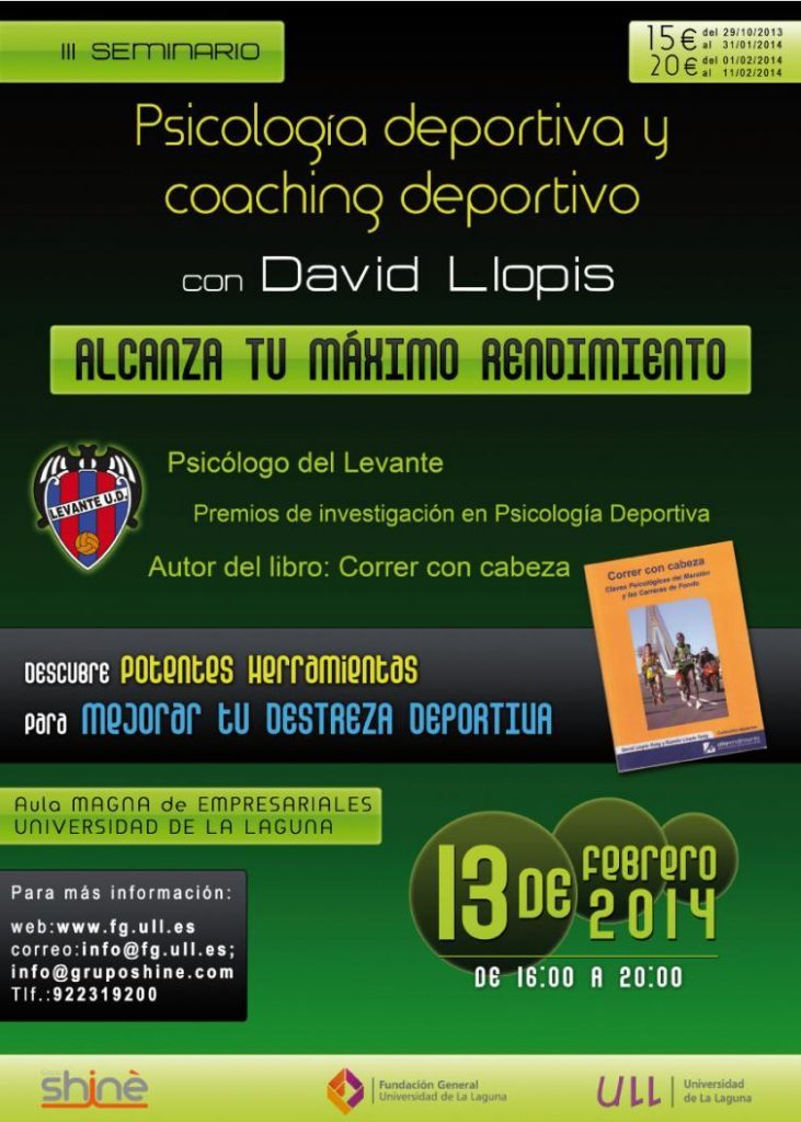 David Llopis, psicólogo del Levante UD y experto en coaching deportivo, ponente en el III ...
